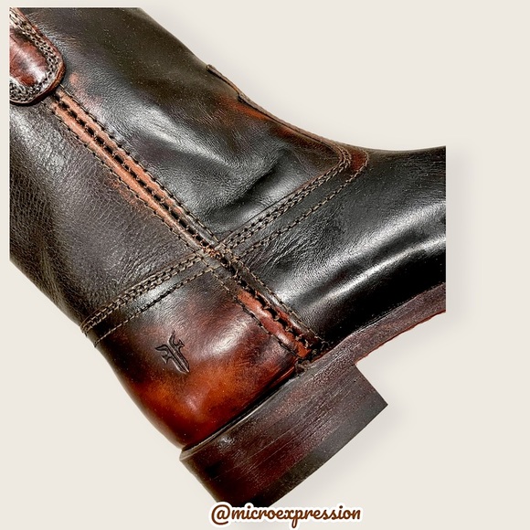 Frye | Shoes | 498 Frye Jet Roper Distressed Brown Leather Vintage Pull ...